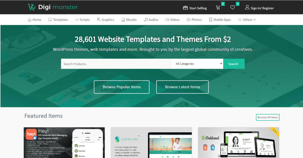Download Themeforest clone wordpress theme(envato clone) - SANGVISH