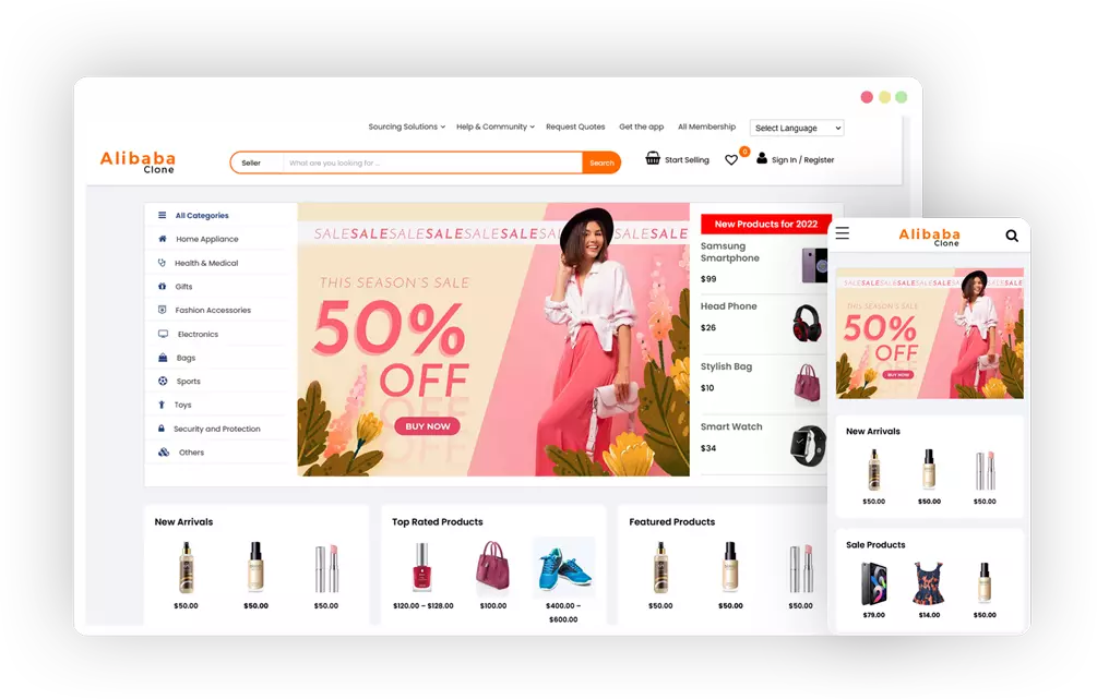 #1 Alibaba Clone | 100% Customizable B2B Marketpalce Script